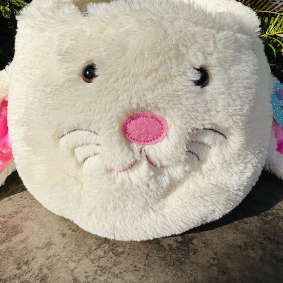 Easter Basket | Toys | Plush Easter Bunny Basket Off White Rabbit Soft ...